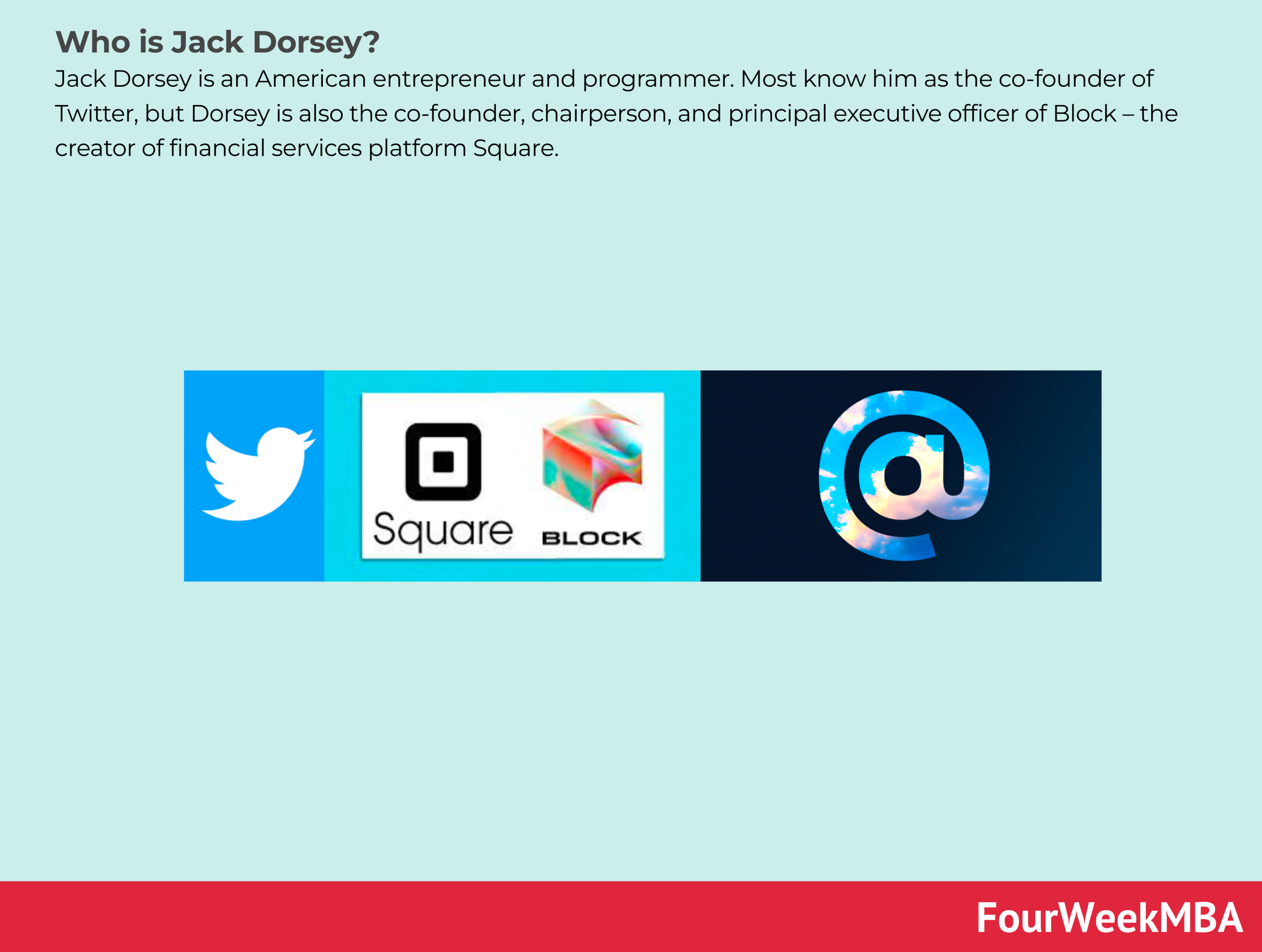 ¿Quién es Jack Dorsey? - FourWeekMBA