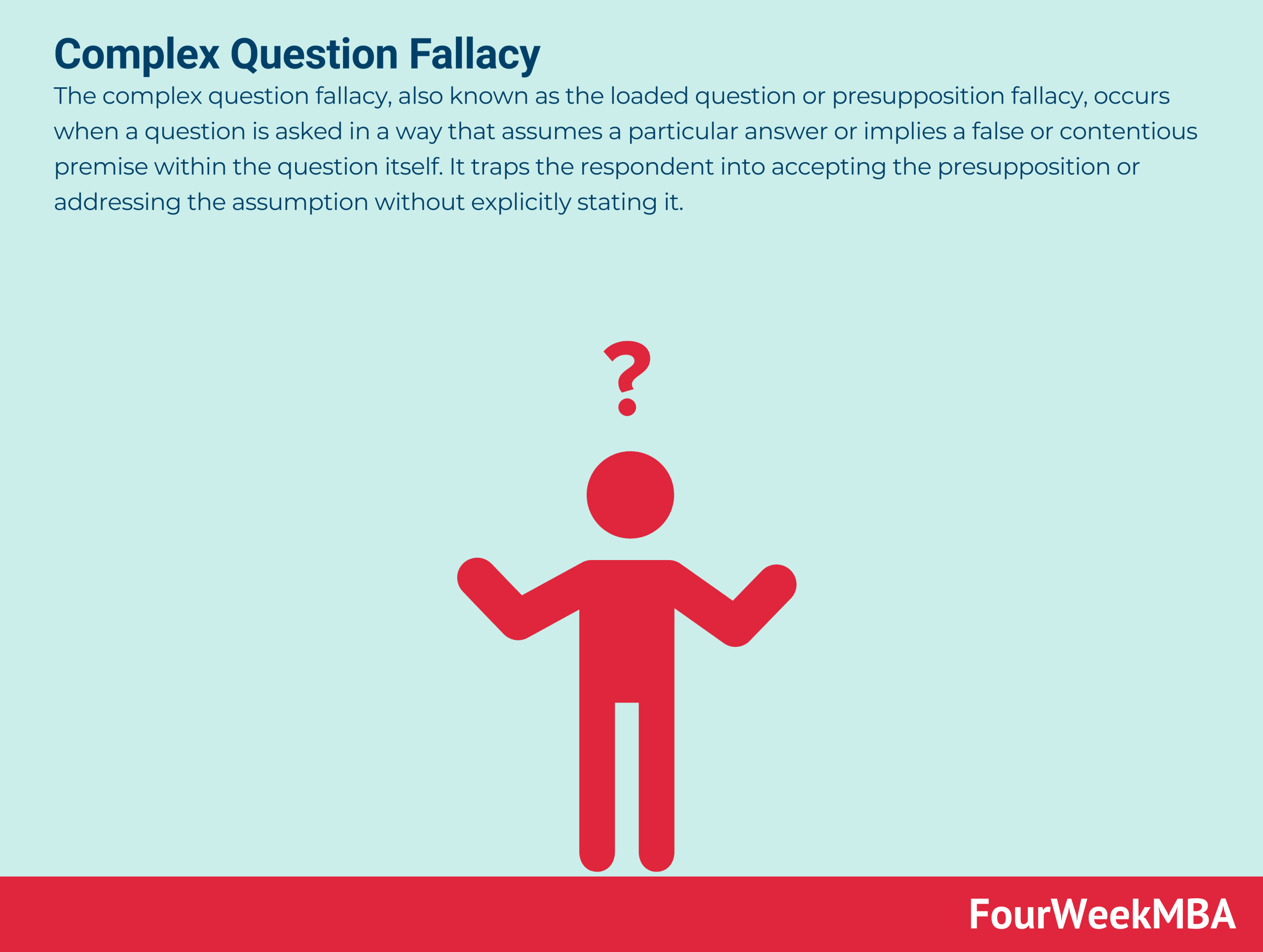 Complex Question Fallacy - FourWeekMBA