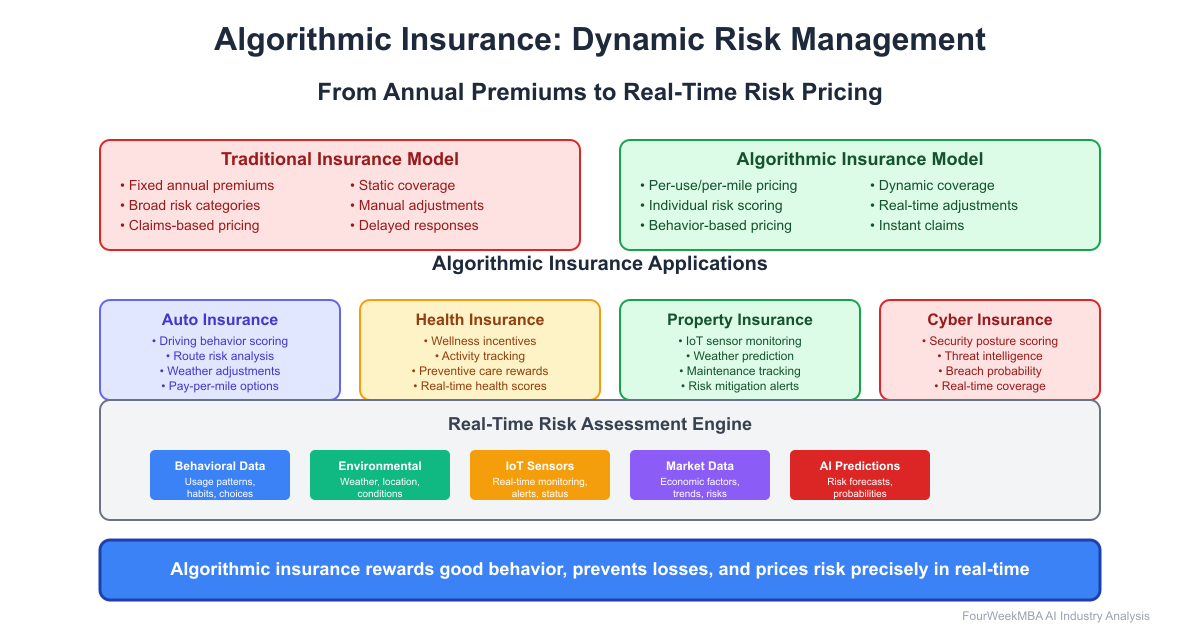 Algorithmic Insurance: Dynamic Pricing Meets Preventive Protection - FourWeekMBA