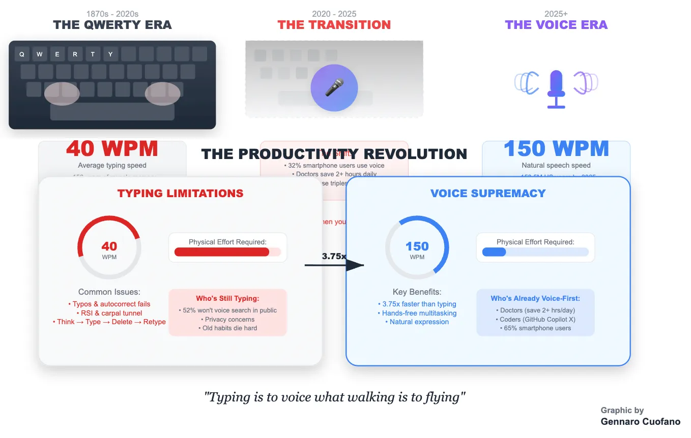 Typing Is Dead: Welcome to the Voice Era - FourWeekMBA