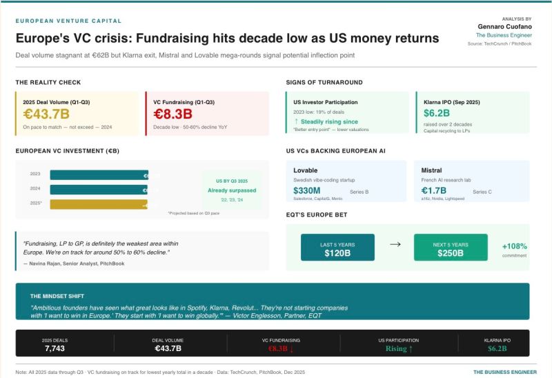 EU Venture Capital Collapses 50-60% as American Investors Fill the Gap ...